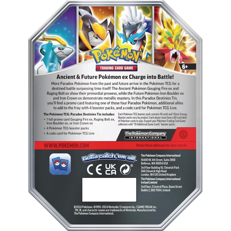 Pokémon 2024 Tin Raging Bolt ex EN | Toytans.ch